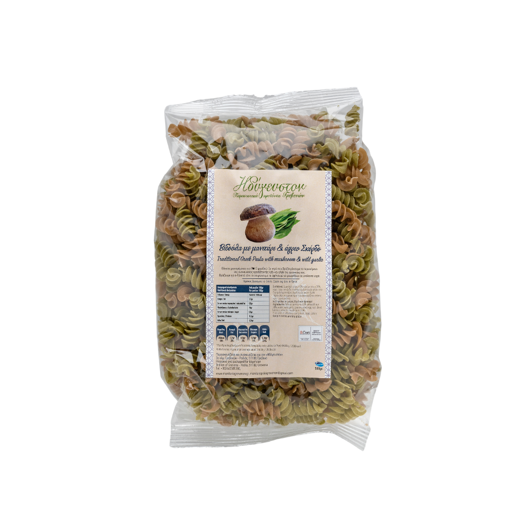 PASTE FUSSILI GRECEȘTI cu CIUPERCI și USTUROI SĂLBATIC, 500g – Cornelia ...